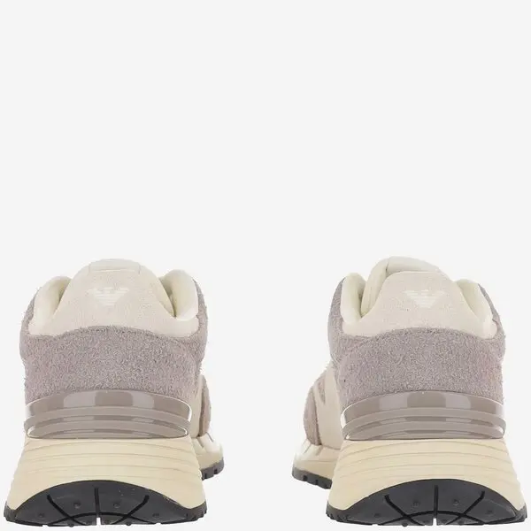 EA7 Leather Sneakers With Logo