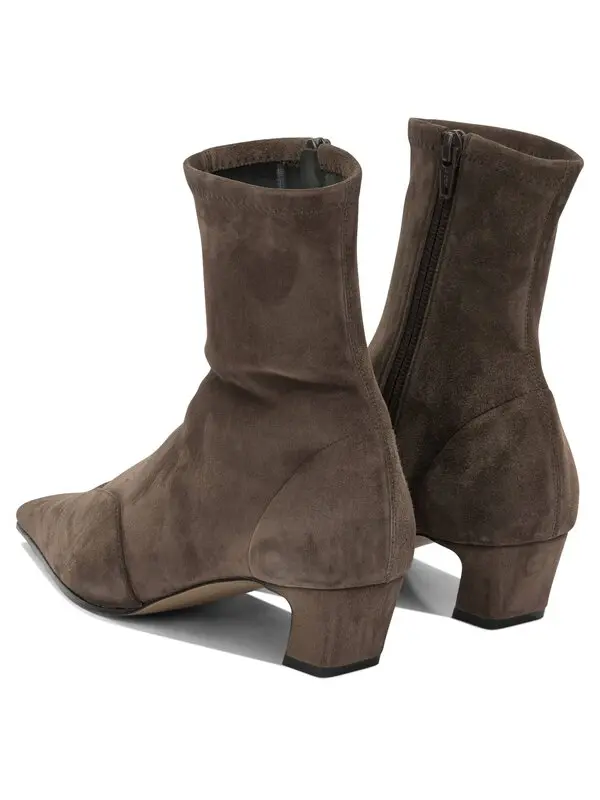 Khaite Nevada Stretch Mm' Ankle Boots With Zipper