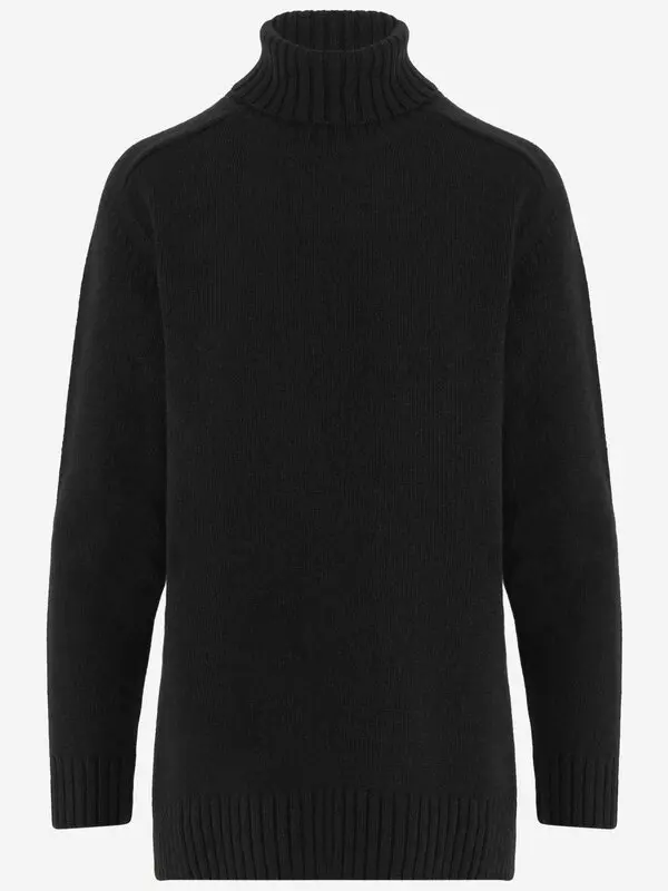Bruno Manetti Wool And Cashmere Turtle Neck Sweater