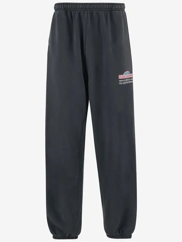 WILLY CHAVARRIA Plaza Printed Cotton Pants - Grey