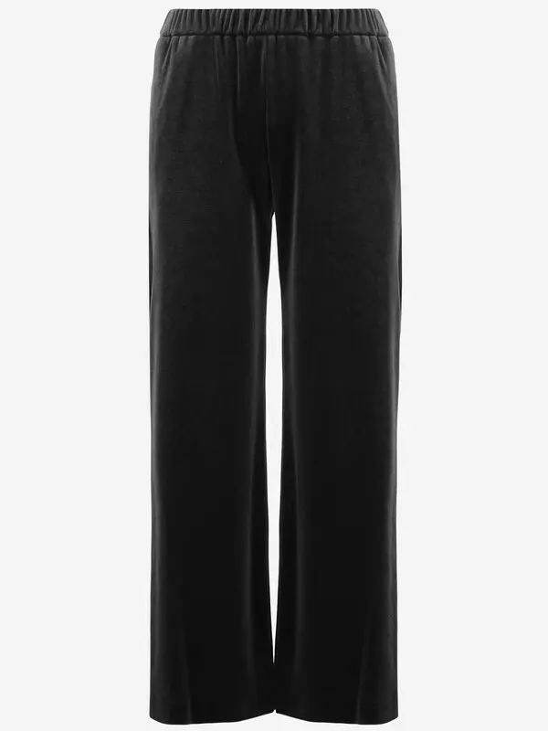 F.IT Stretch Velvet Pants - Black