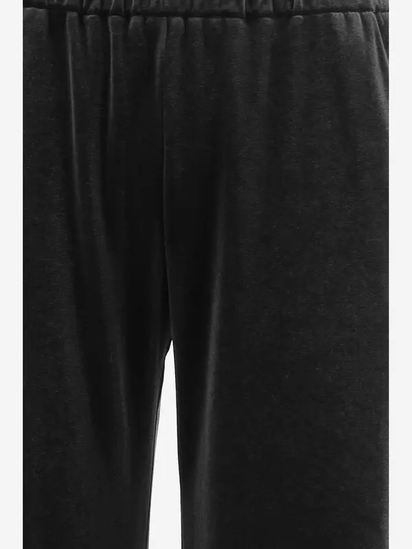 F.IT Stretch Velvet Pants - Black