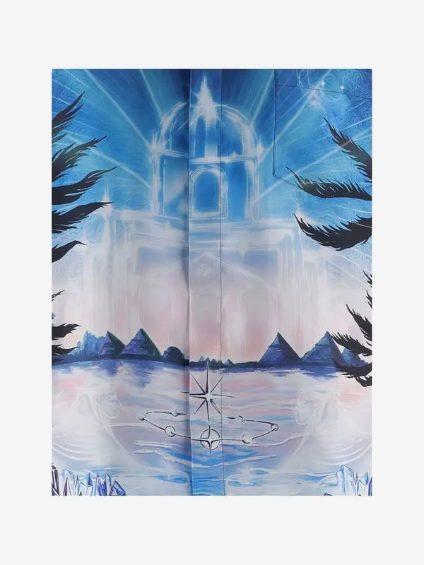 Casablanca Silk Shirt With Graphic Print