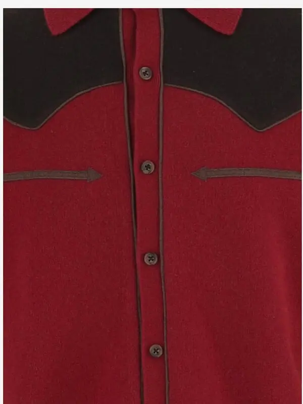Guest In Residence Cashmere Knitted Shirt With Western Detail