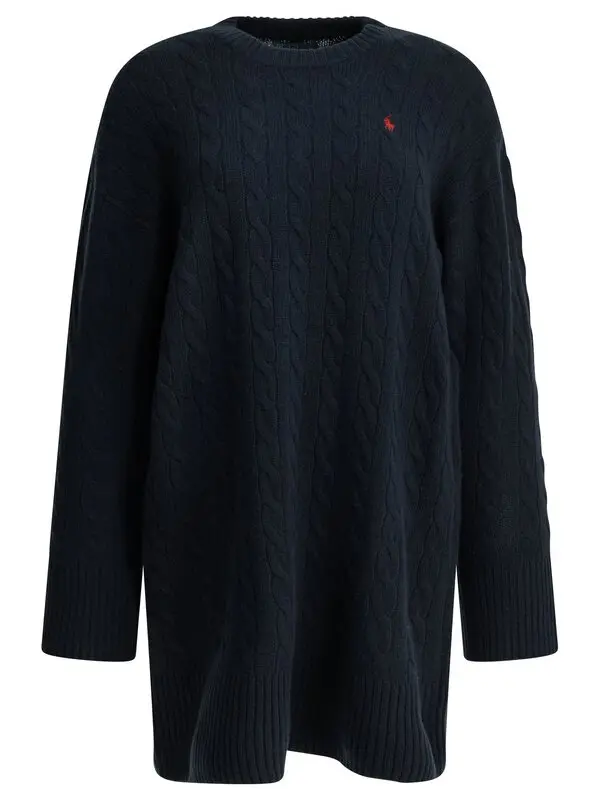 Polo Ralph Lauren Short Knit Dress With Logo