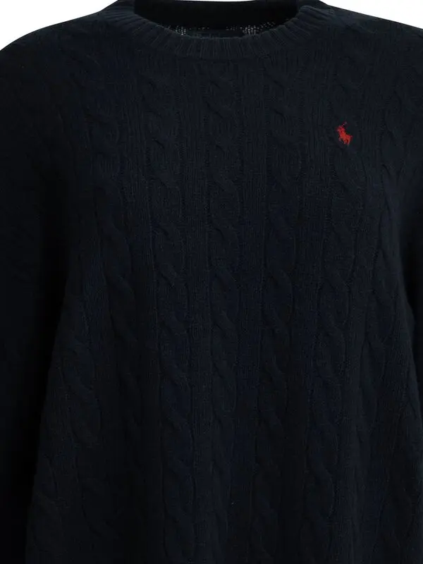 Polo Ralph Lauren Short Knit Dress With Logo