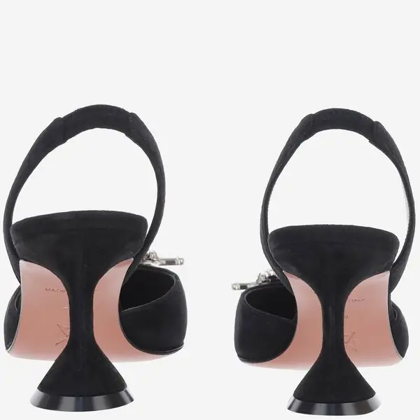 Amina Muaddi Begum Suede Slingbacks