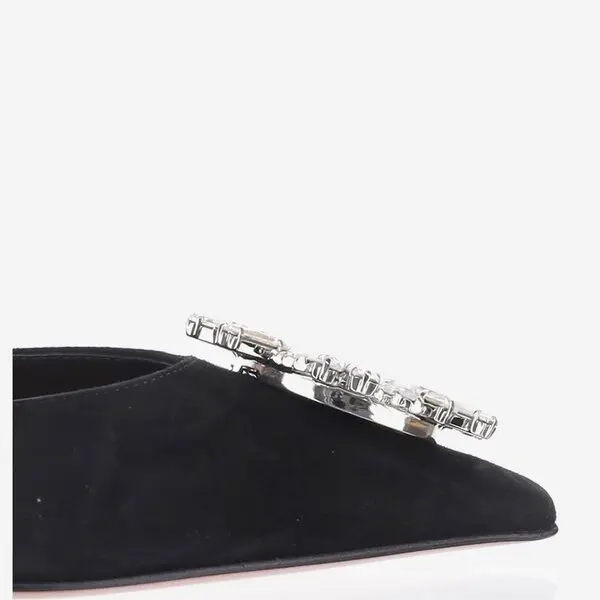 Amina Muaddi Begum Suede Slingbacks
