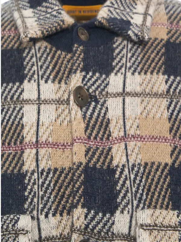 Guest In Residence Cashmere Shirt With Check Pattern