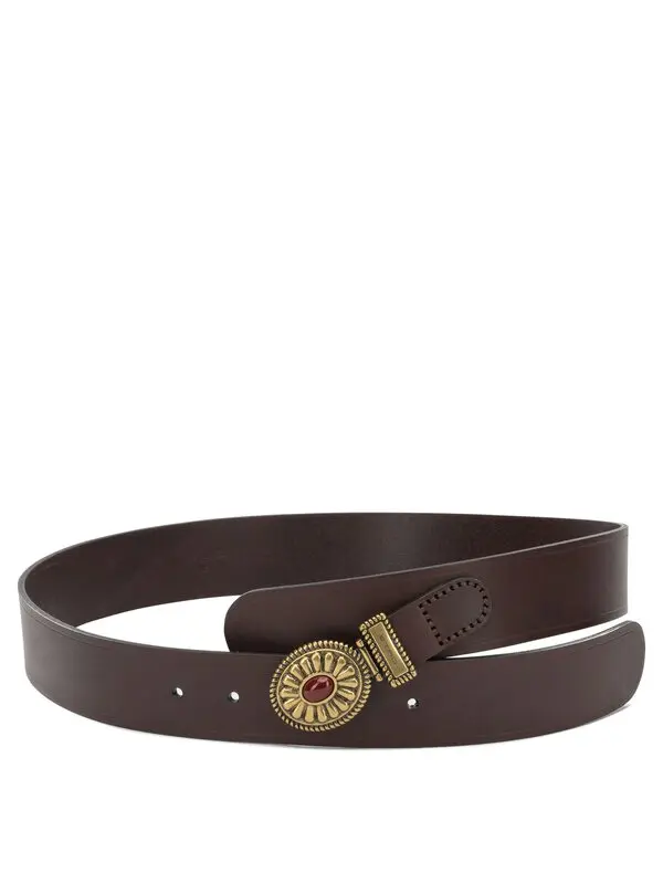 Etro Paisley' Leather Belt - Brown