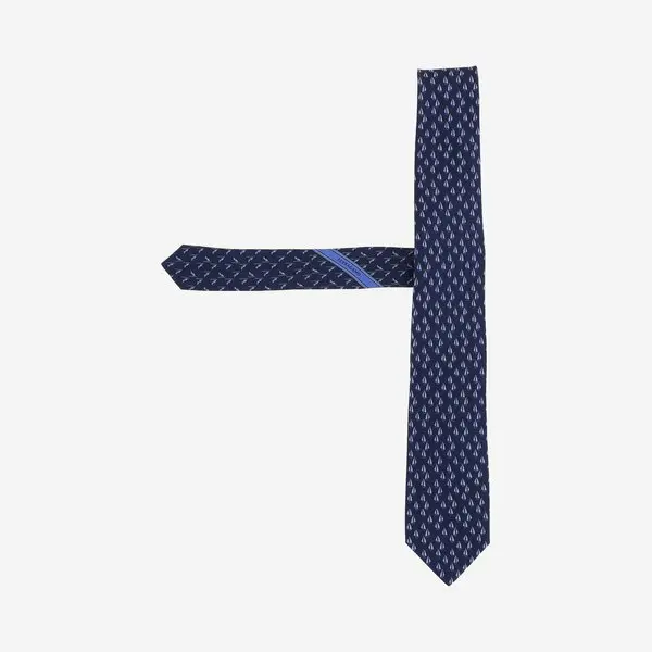 FERRAGAMO Silk Tie With Patterned Design