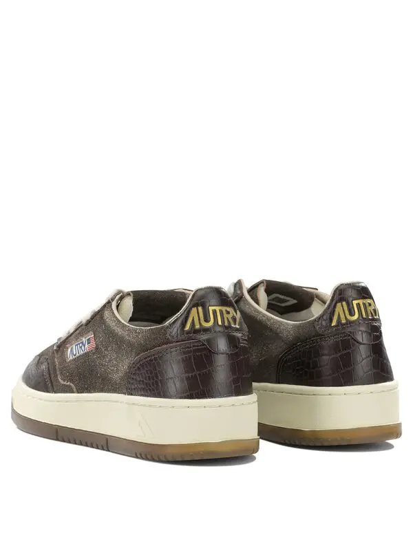 AUTRY Medalist Low' Low Top Sneakers - Brown