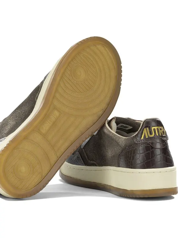 AUTRY Medalist Low' Low Top Sneakers - Brown