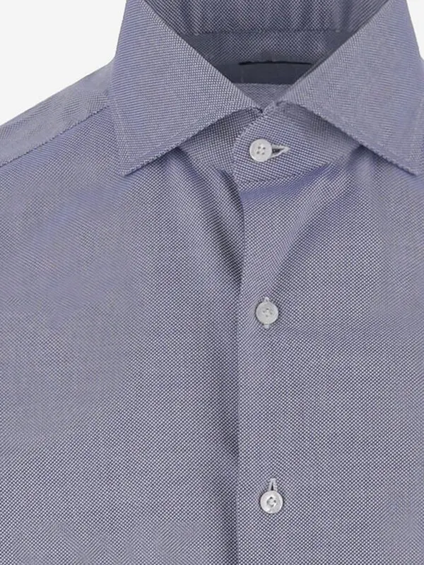 FINAMORE 1925 Cotton Shirt - Navy