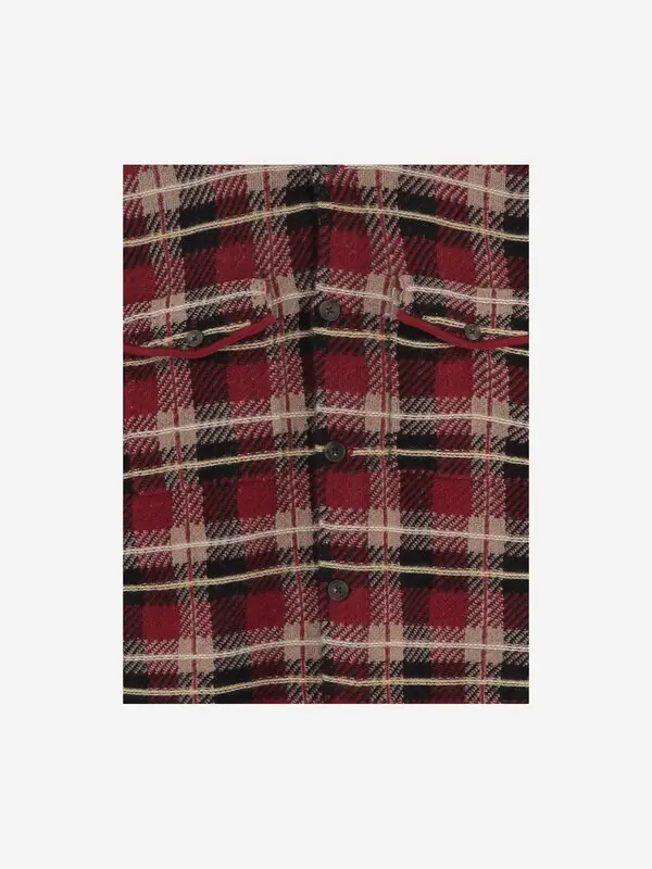 Guest In Residence Cashmere Shirt With Check Pattern