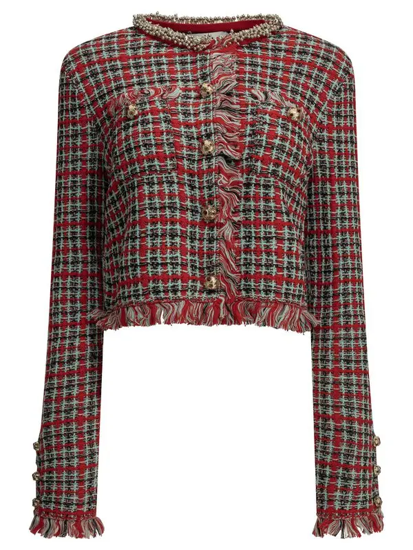 SELF-PORTRAIT Cotton Blend Blazer