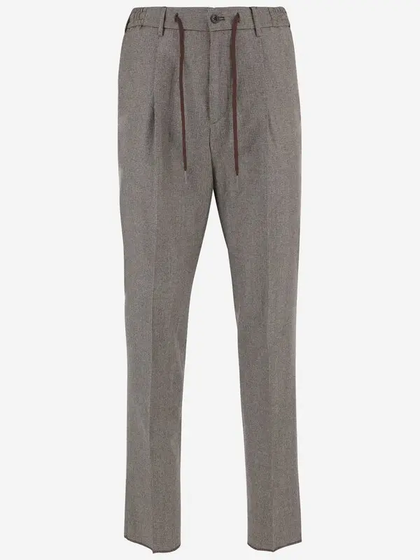 Tagliatore Wool Pants With Pleats