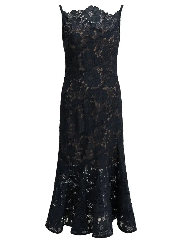 SELF-PORTRAIT Lace Midi Dress