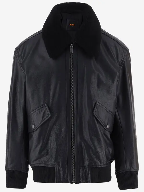 Hugo Boss Jopeak Leather Jacket