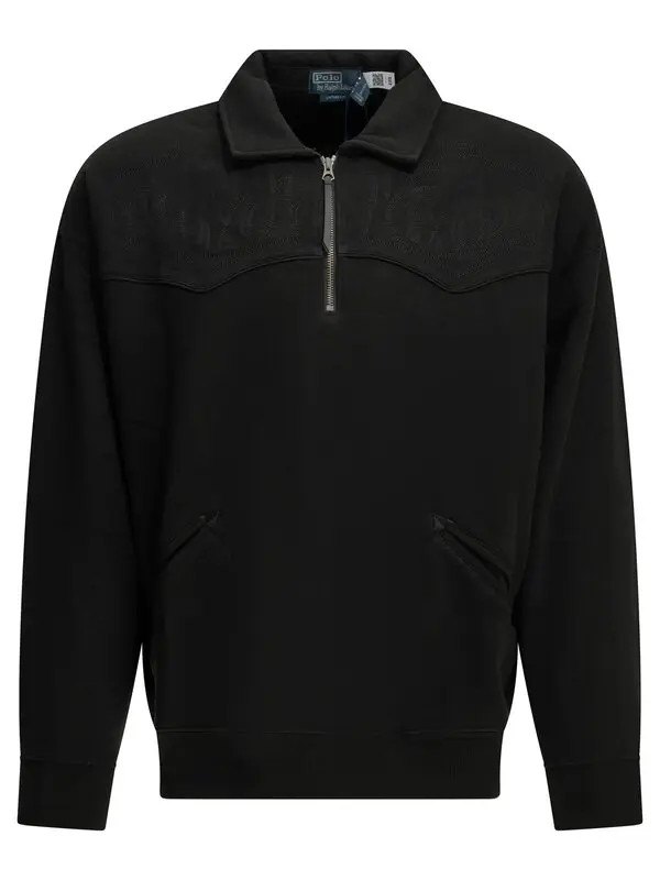 Polo Ralph Lauren Mlb' Polo Collar Sweatshirt - Black