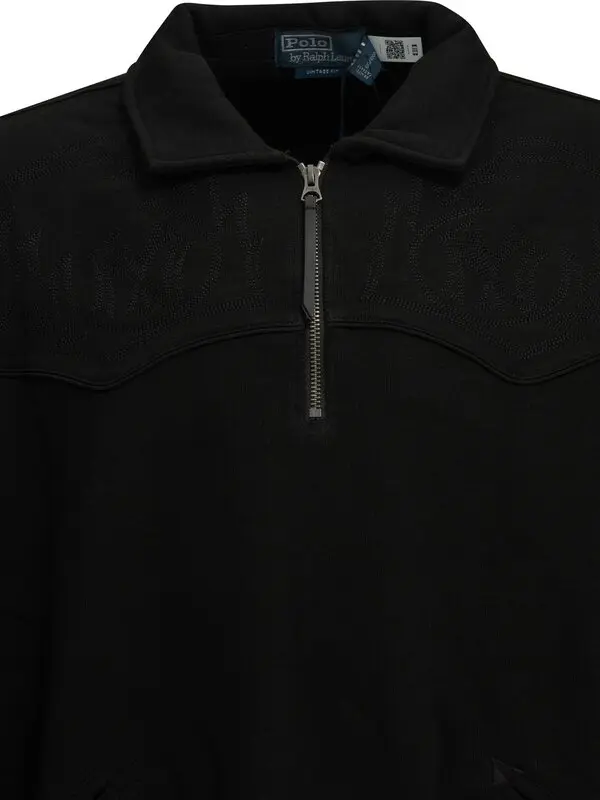 Polo Ralph Lauren Mlb' Polo Collar Sweatshirt - Black