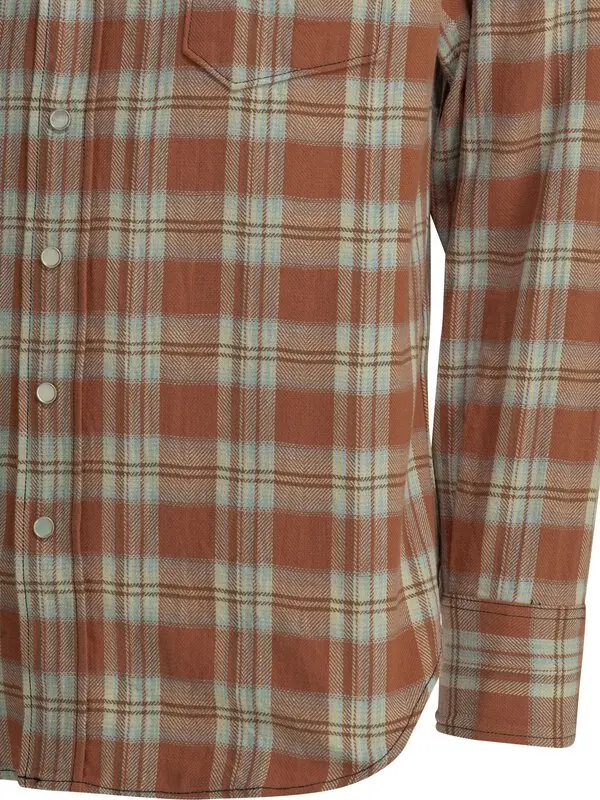 SUGAR CANE Casual Plaid Shirt