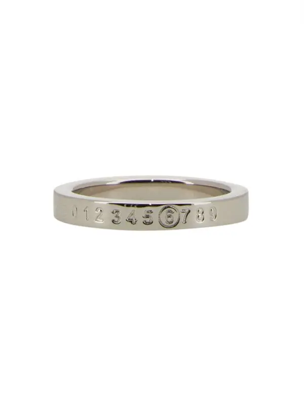 MAISON MARGIELA Anello Con Logo 'numeric Minimal Signature' Slim