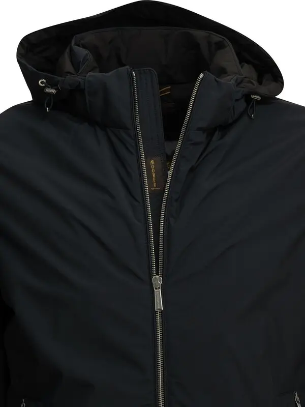 MOORER Albini Stp' Short Down Jacket - Blue