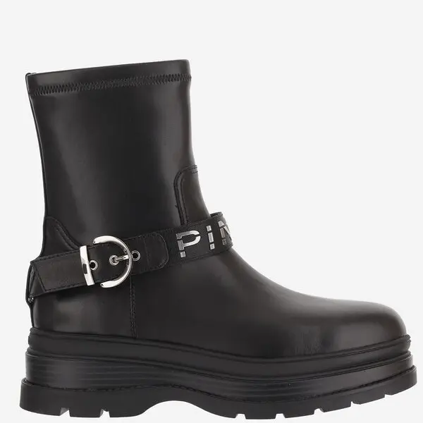 Pinko Leather Eva Ankle Boots