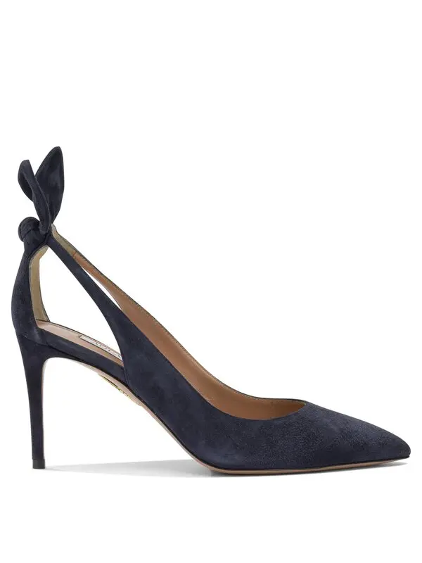 AQUAZZURA Bow Tie 85 Mm' Décollet - Blue
