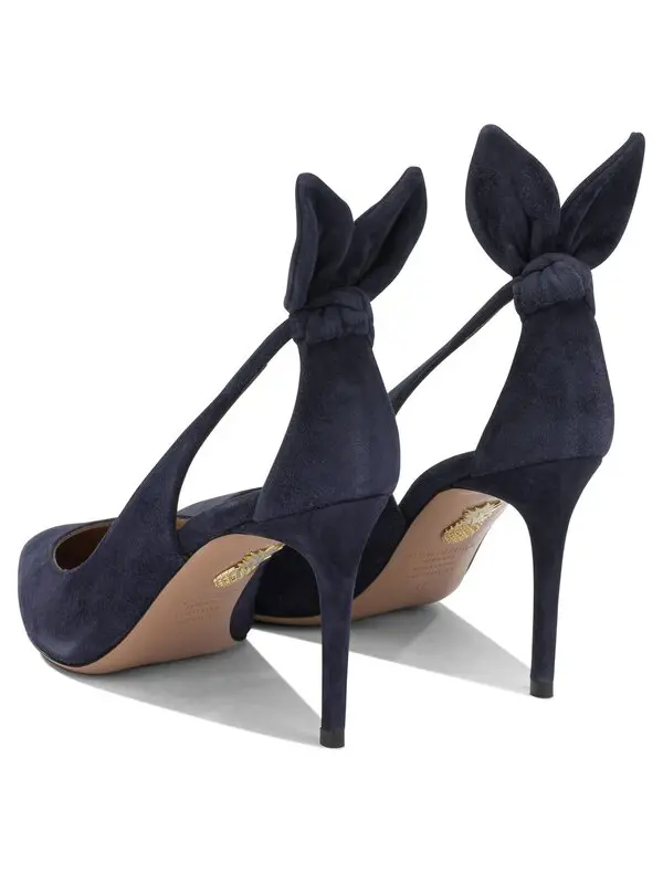 AQUAZZURA Bow Tie 85 Mm' Décollet - Blue