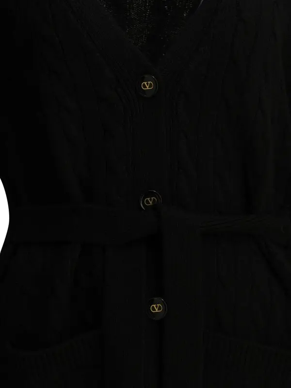 Valentino Garavani Cashmere Cable Knit Cardigan