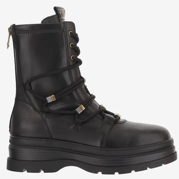 Pinko Eva Leather Ankle Boots