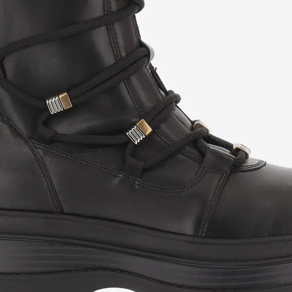 Pinko Eva Leather Ankle Boots