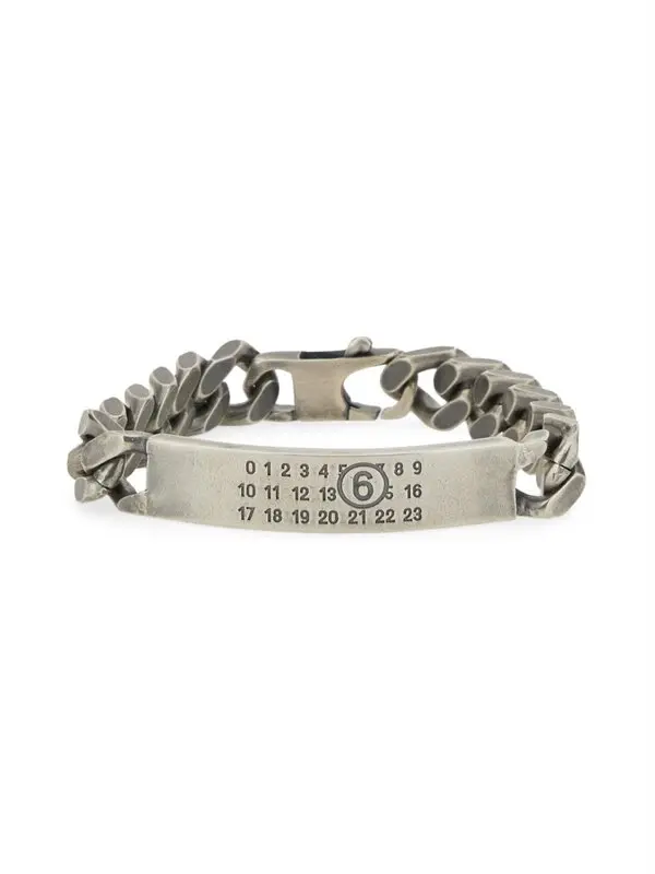 MAISON MARGIELA Bracciale A Catena Con Logo 'numeric Signature