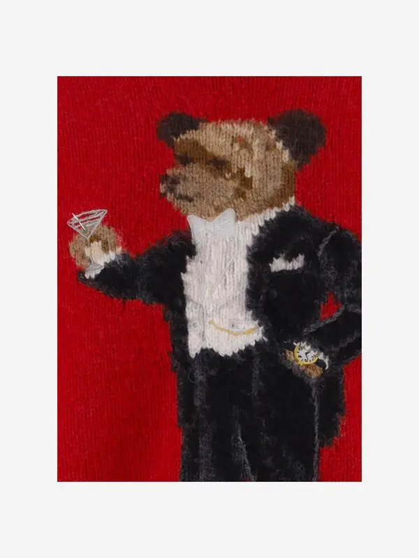 Polo Ralph Lauren Wool Sweater With Polo Bear