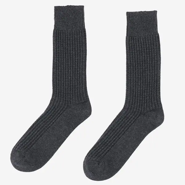 ANT45 Ribbed Cotton Socks With Logo