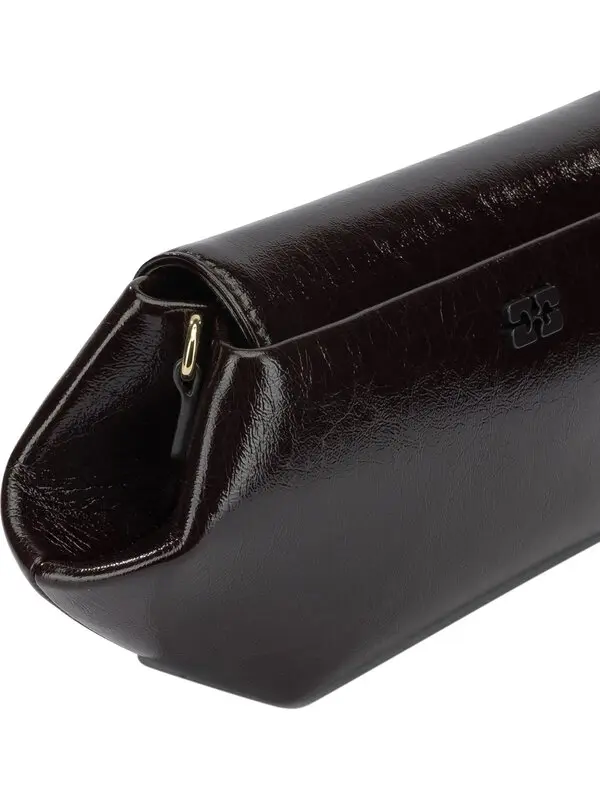 GANNI Bou East/west Shine' Shoulder Bag - Brown