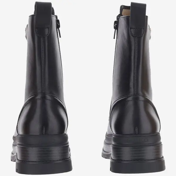 Pinko Leather Ankle Boots With Logo