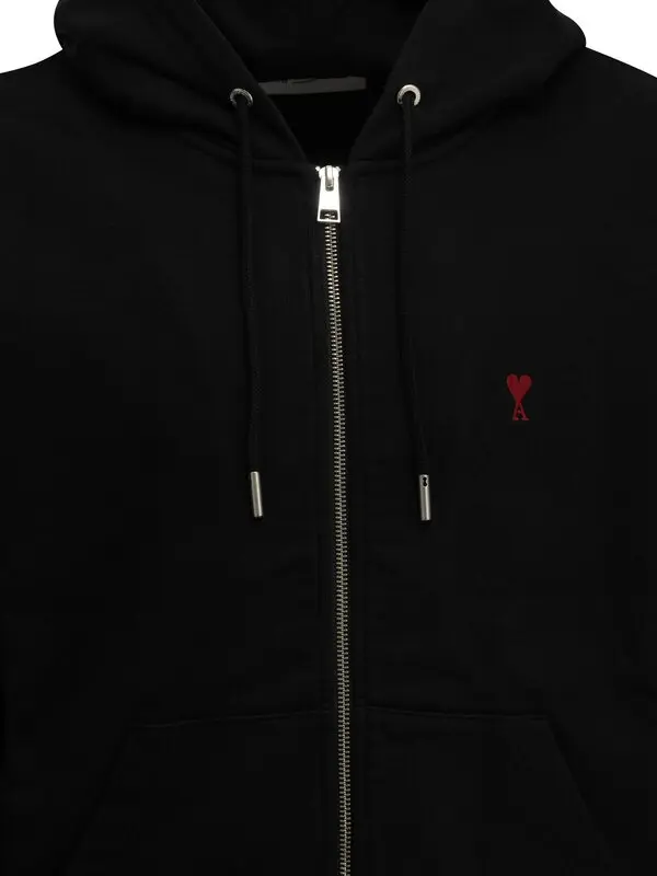 AMI Paris De Coeur' Zip Up Sweatshirt