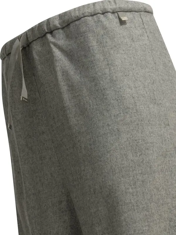 Herno Casual Silk And Cashmere Pants