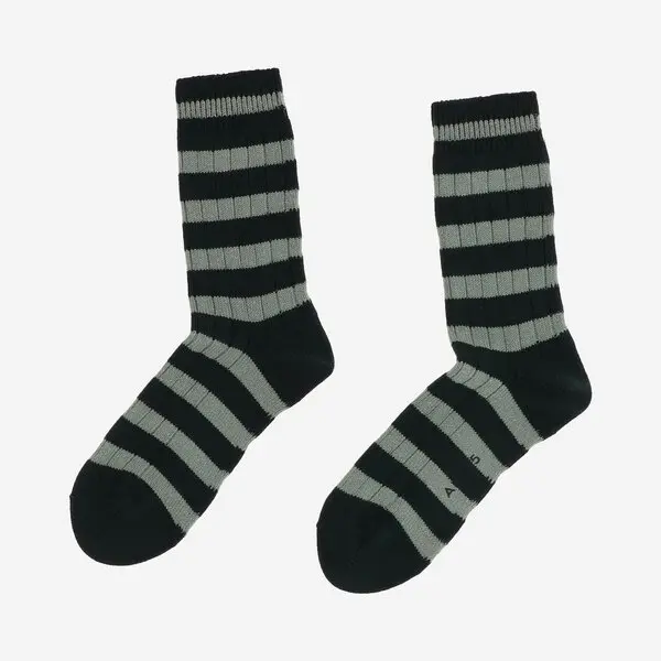ANT45 Stretch Cotton Blend Socks With A Striped Pattern - Multi