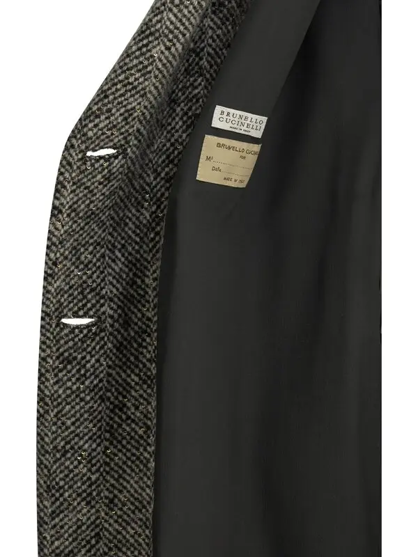 Brunello Cucinelli Dazzling' Long Coat - Grey