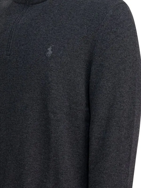 Polo Ralph Lauren Sweater With A Half Zip And Logo