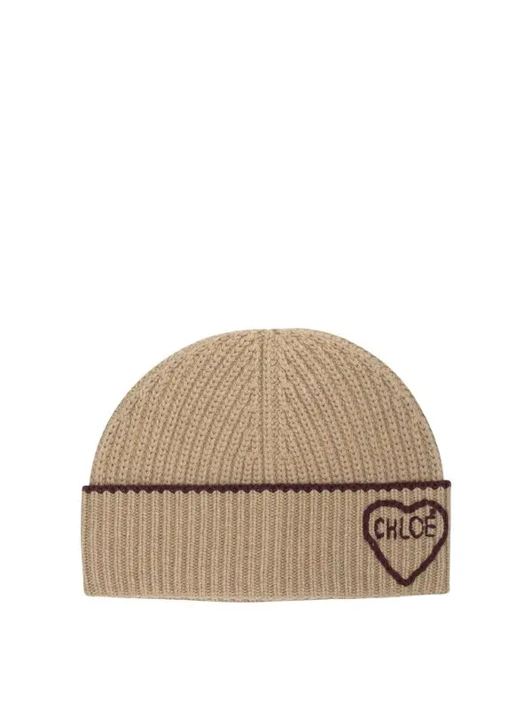Chloé Encoeur' Beanie - Brown