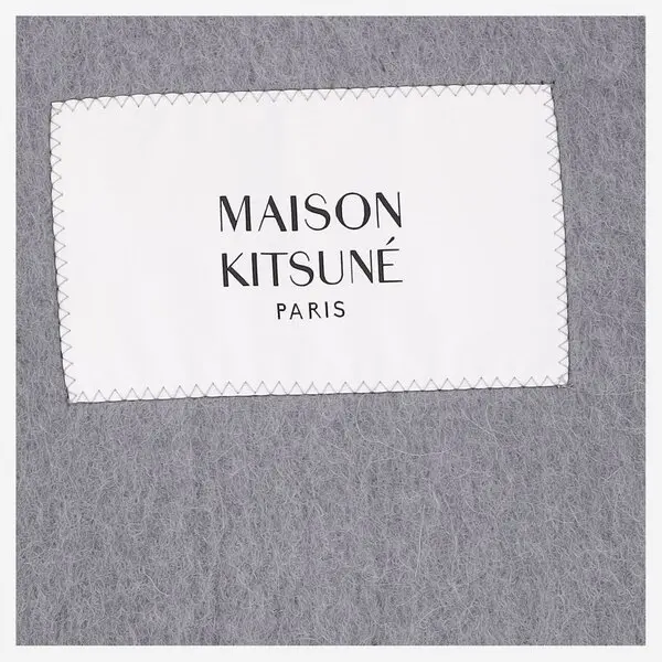 Maison Kitsuné Alpaca Wool Scarf With Logo