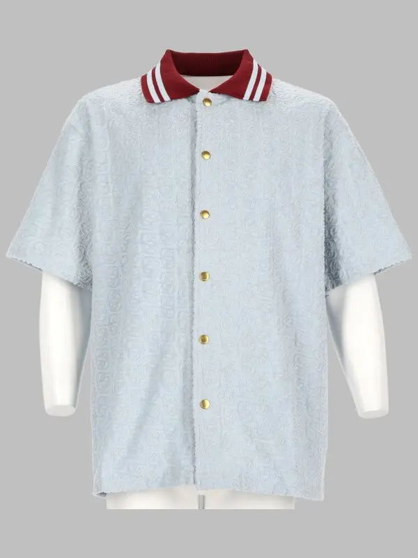 Drole De Monsieur Camicia Monogram In Cotone