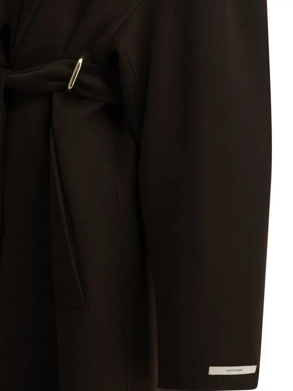 Max Mara Long Coat In Pure Wool