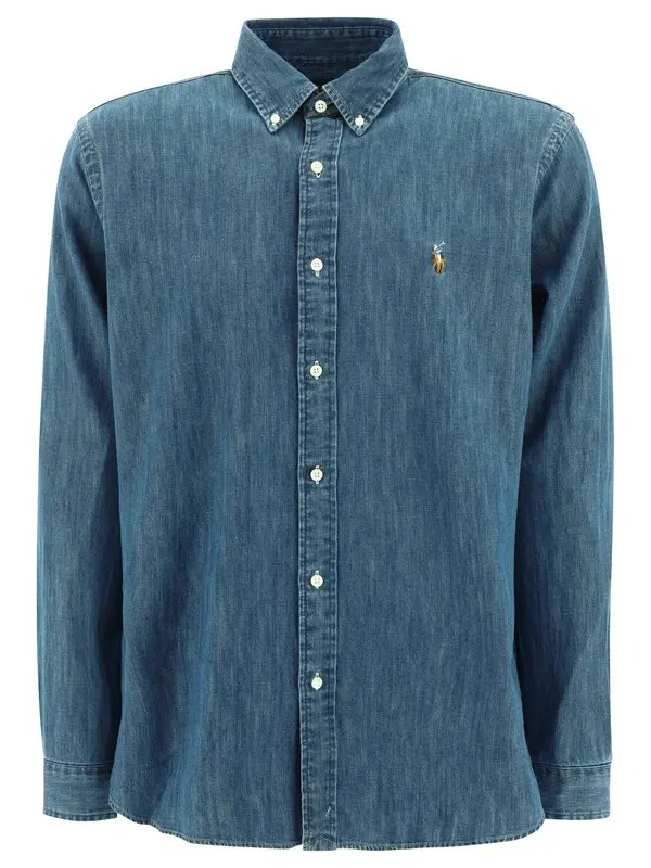 Polo Ralph Lauren Custom Fit Casual Shirt With Logo