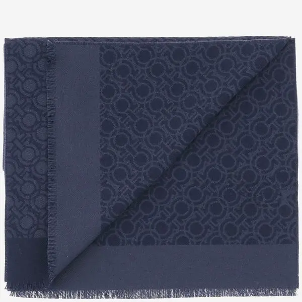 FERRAGAMO Wool Scarf With Hooks